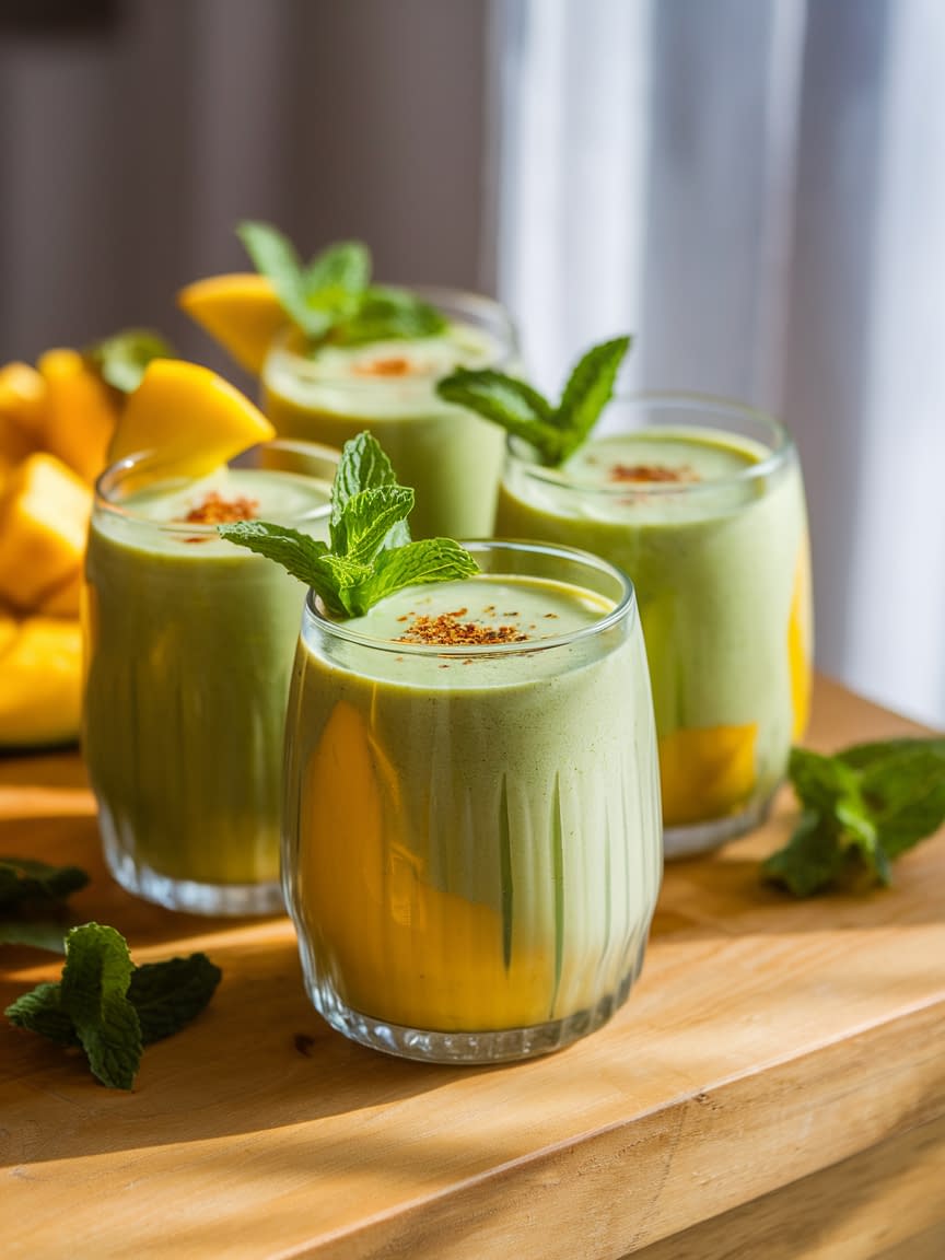 Matcha Mango Smoothie Recipe - Petite Panini