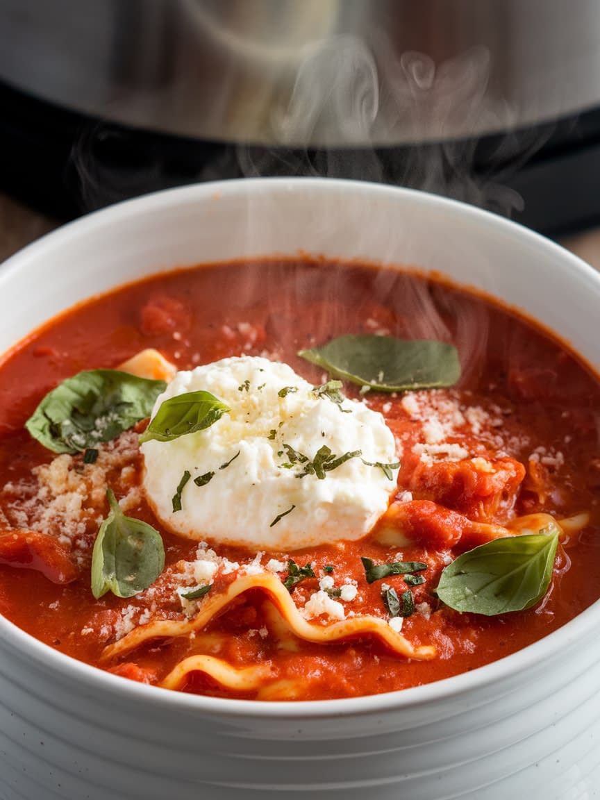 Instant Pot Lasagna Soup Recipe - Petite Panini