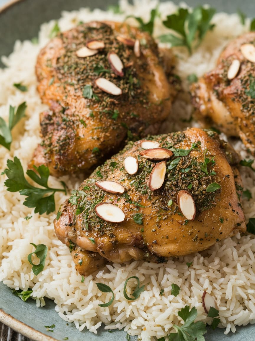 Za'atar Chicken and Rice Recipe - Petite Panini