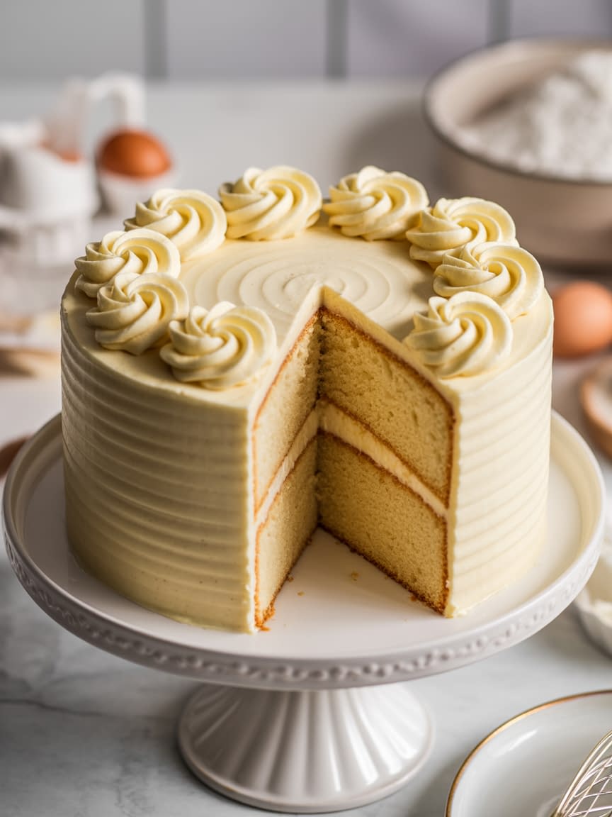 Vanilla Cake Recipe - Petite Panini