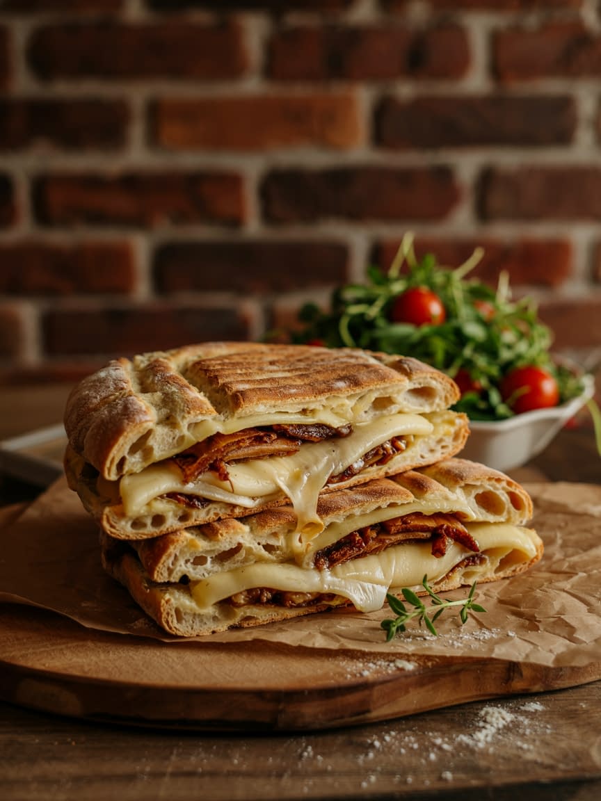 Caramelized Onion & Brie Sourdough Panini Recipe - Petite Panini