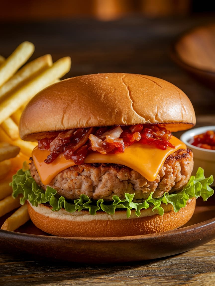 Gochujang Chicken Burgers with Kimchi Bacon Jam Recipe - Petite Panini