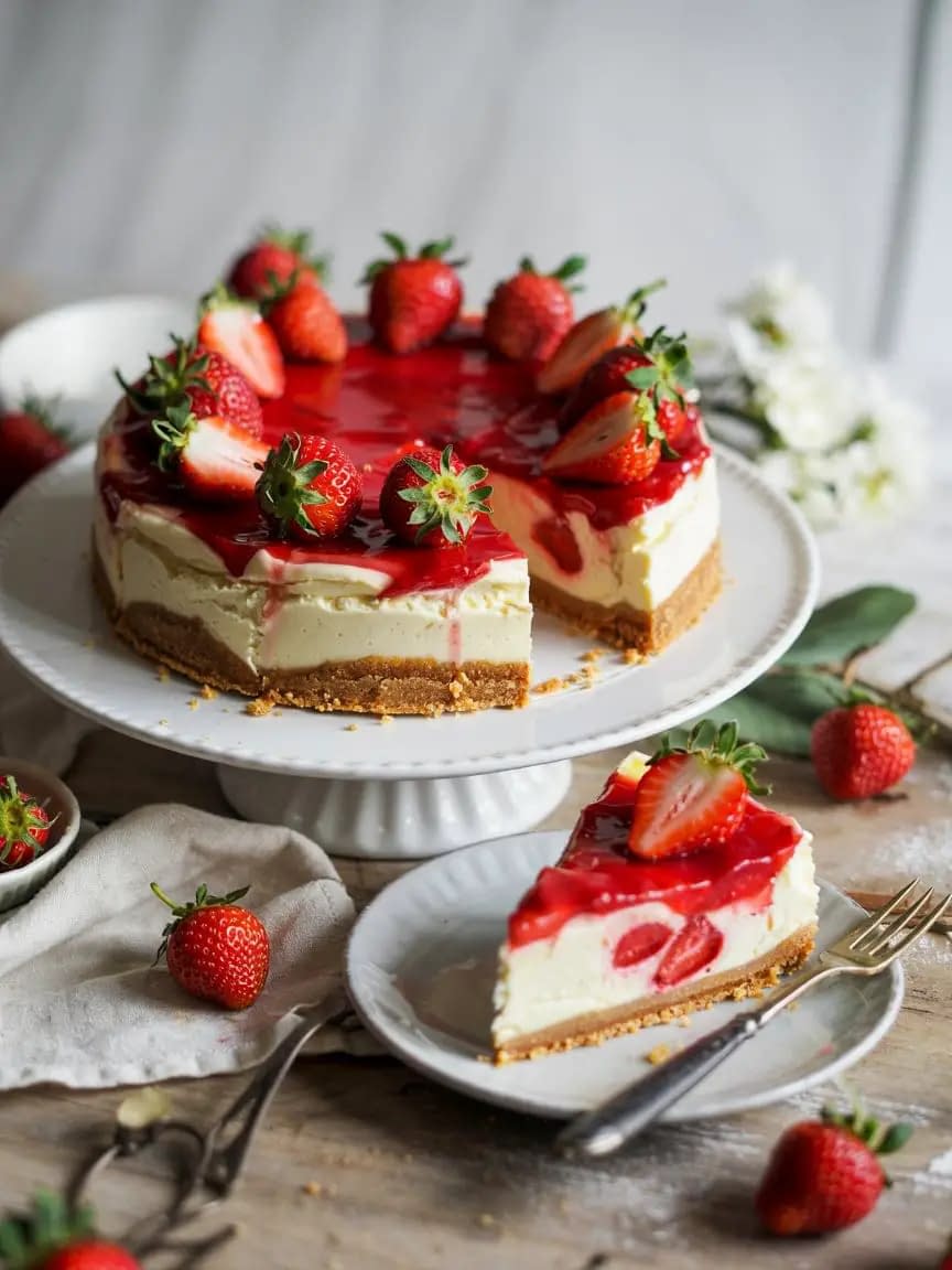 Classic Strawberry Cheesecake - Petite Panini