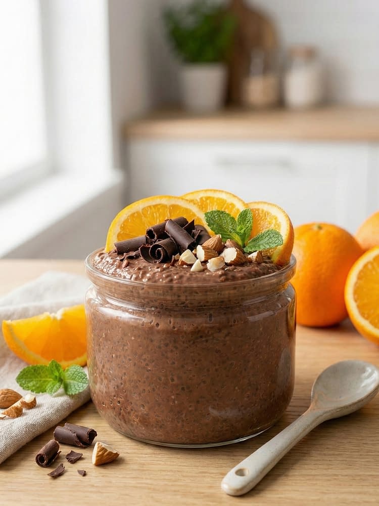 Chocolate Orange Chia Pudding Recipe - Petite Panini