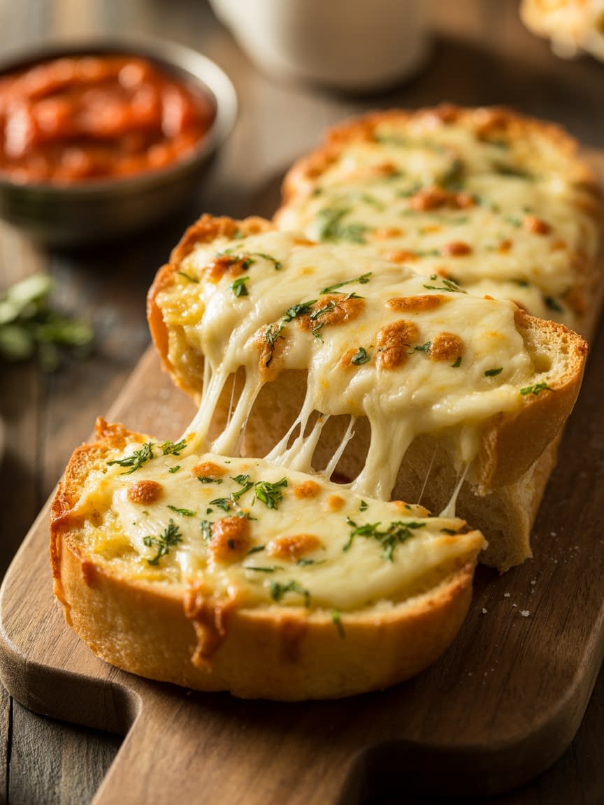 Cheesy Garlic Bread Recipe - Petite Panini
