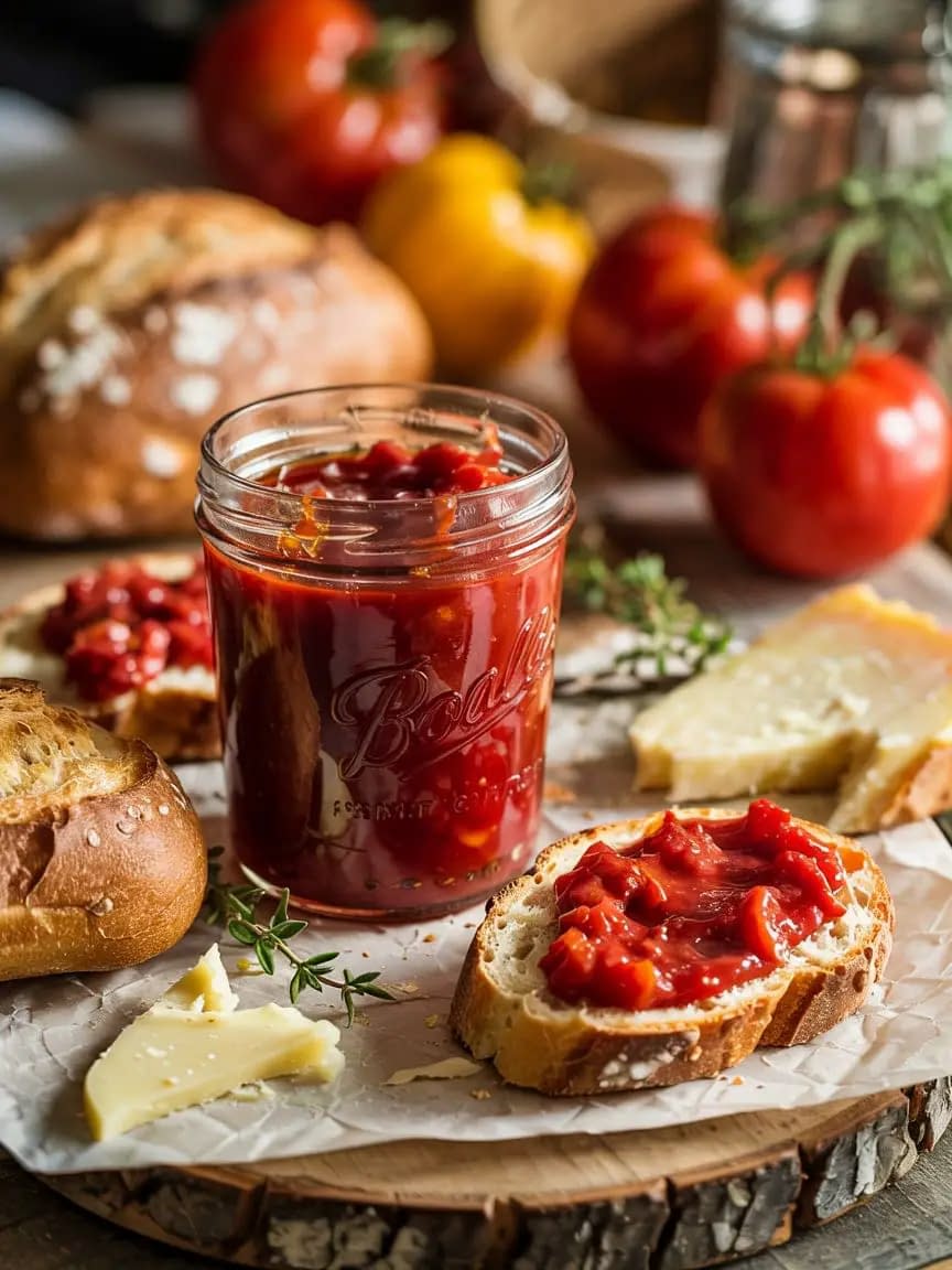 Smoky Roasted Tomato Jam Recipe - Petite Panini